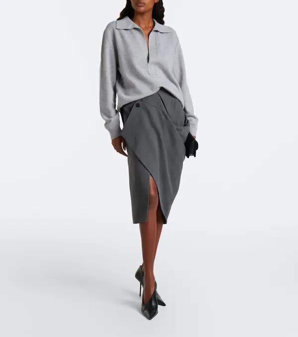Victoria Beckham Genevieve Wool And Cashmere Sweater
