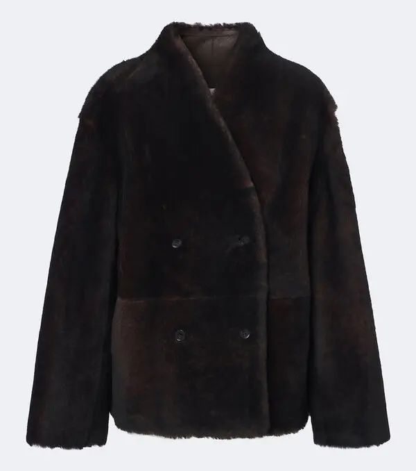 Loulou De Saison Catherine Reversible Shearling Jacket - Brown