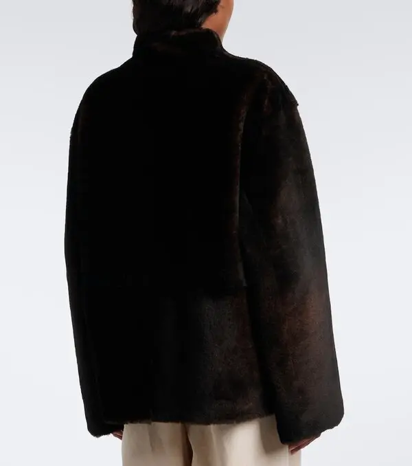 Loulou De Saison Catherine Reversible Shearling Jacket - Brown