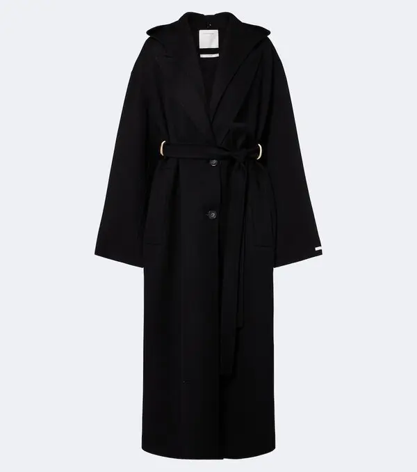 Sportmax Hooded Virgin Wool Coat