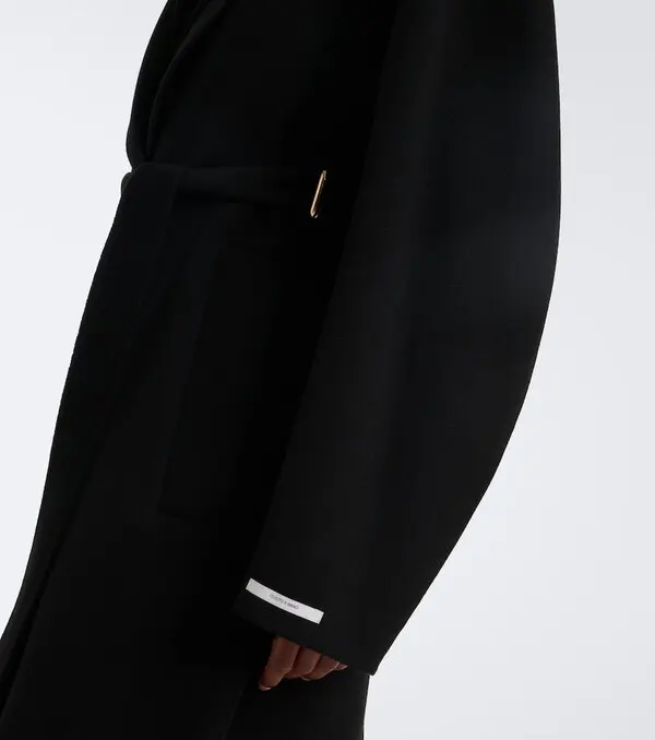 Sportmax Hooded Virgin Wool Coat