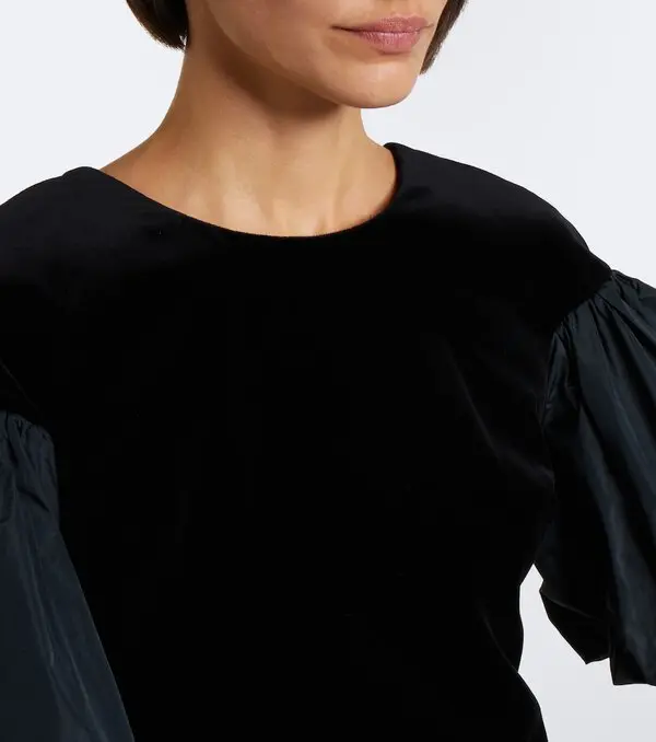 Max Mara Cotton Velvet Midi Dress