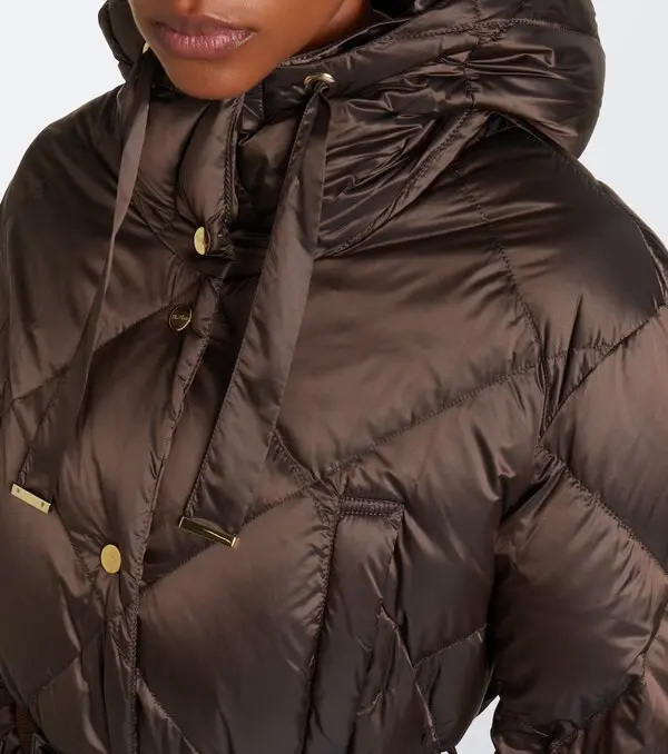Max Mara Hooded Quilted Down Coat