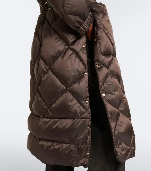 Max Mara Hooded Quilted Down Coat
