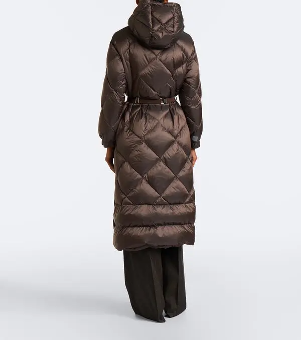 Max Mara Hooded Quilted Down Coat