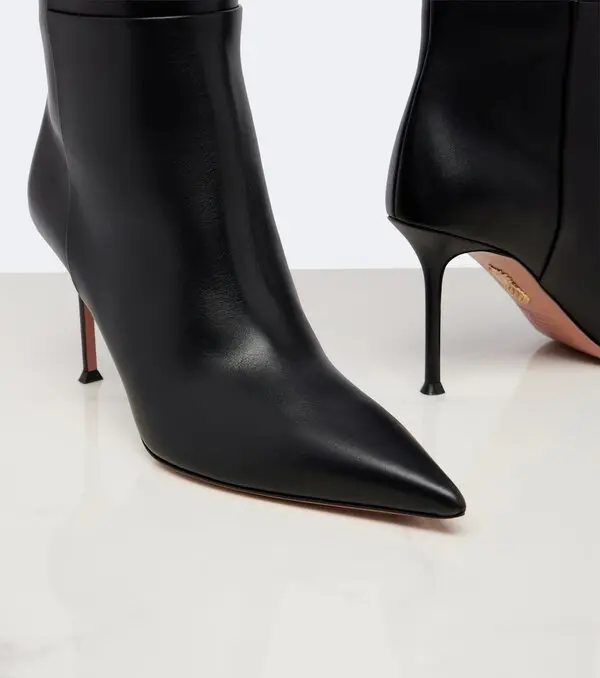 AQUAZZURA Harper Leather Knee-high Boots