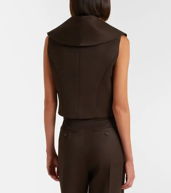 Alexander McQueen Ruffled Wool Vest