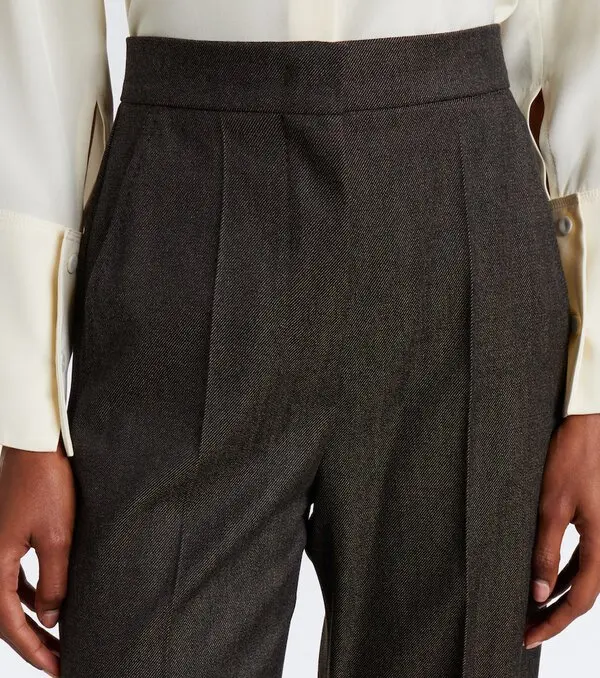 Max Mara Virgin Wool Wide Leg Pants