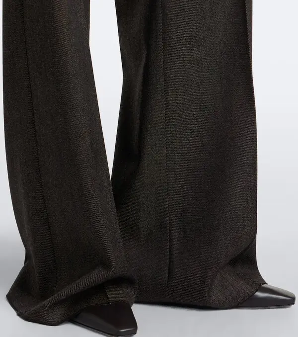 Max Mara Virgin Wool Wide Leg Pants