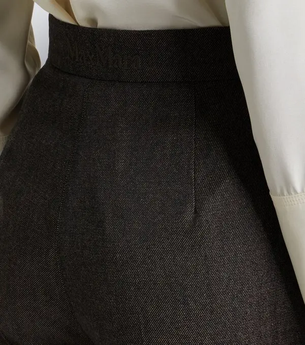 Max Mara Virgin Wool Wide Leg Pants