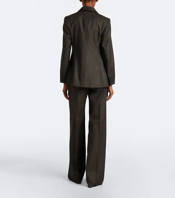 Max Mara Virgin Wool Wide Leg Pants