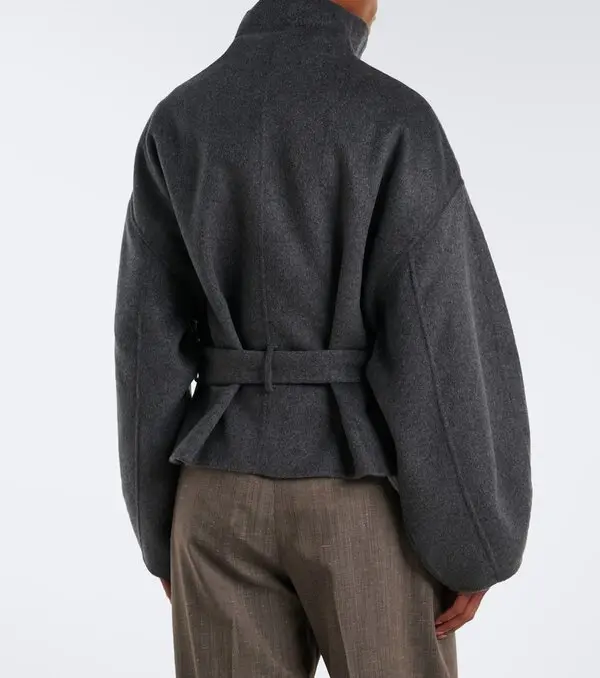 THE FRANKIE SHOP Onelle Reversible Wool-blend Wrap Coat