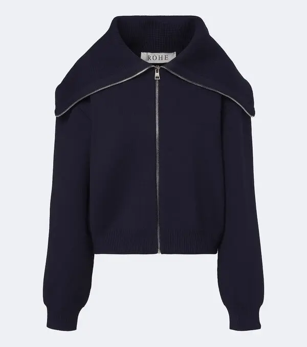 RÓHE Wool Zip-up Cardigan