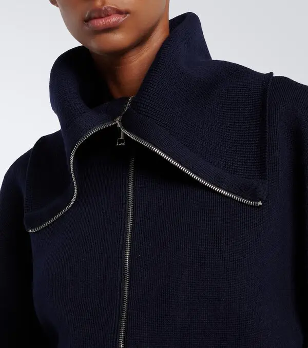 RÓHE Wool Zip-up Cardigan