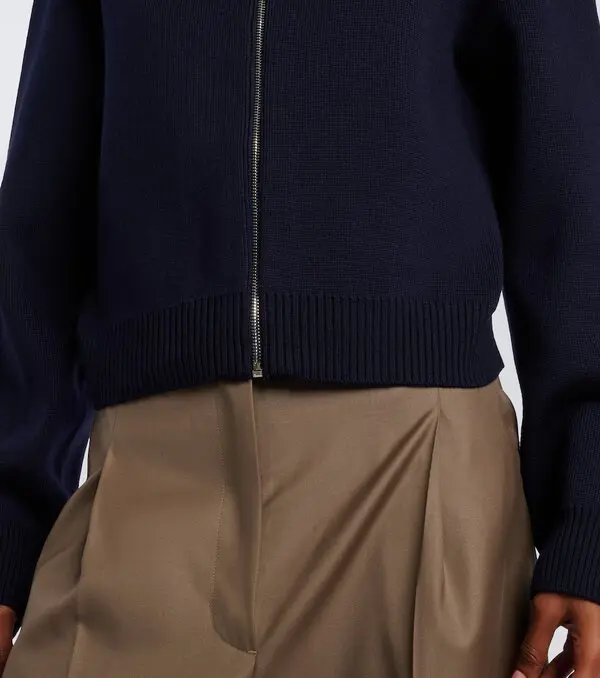 RÓHE Wool Zip-up Cardigan