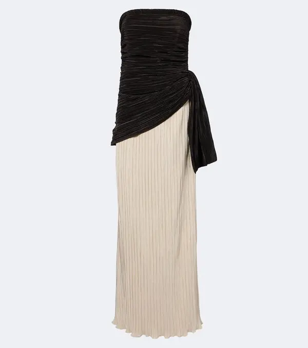 Simkhai Laia Plissé Bustier Dress