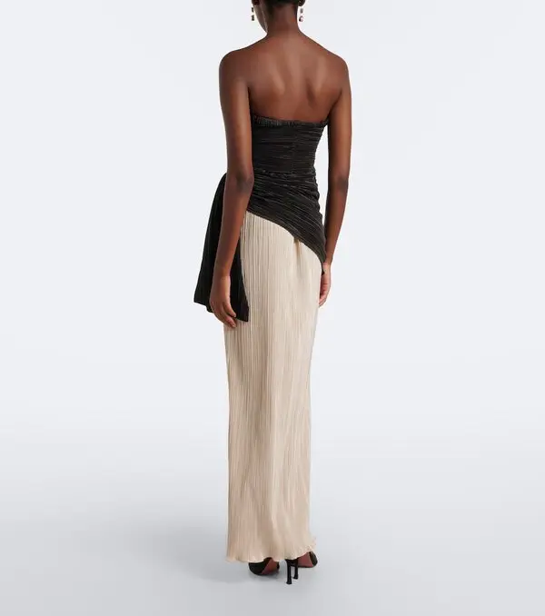 Simkhai Laia Plissé Bustier Dress