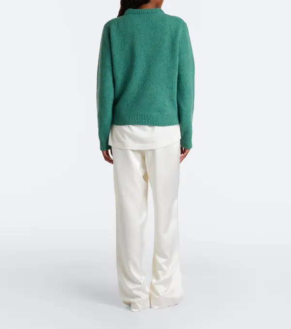 RÓHE Satin Wide-leg Pants - White