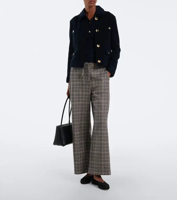 Max Mara Wool And Cotton-blend Jersey Jacket