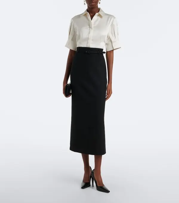 Simkhai Alvera Twill Midi Dress