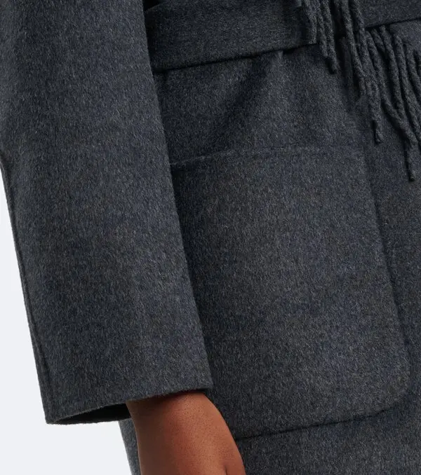 Simkhai Carrie Fringed Wrap Coat