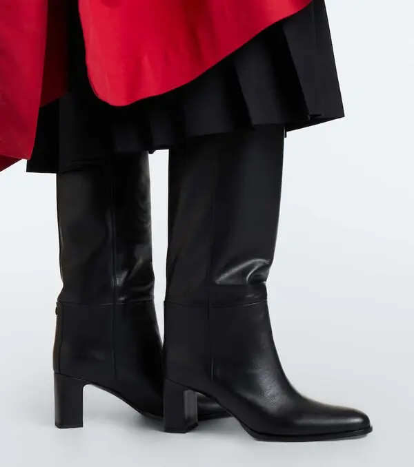 JIMMY CHOO Caly Leather Knee-high Boots