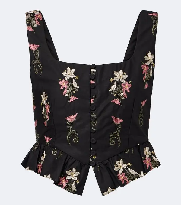Agua Bendita Eslabón Cotton Poplin Top
