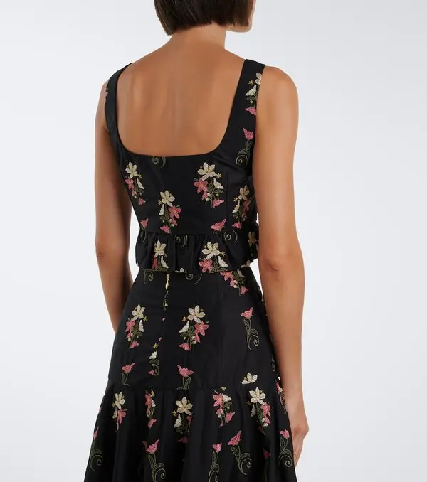 Agua Bendita Eslabón Cotton Poplin Top