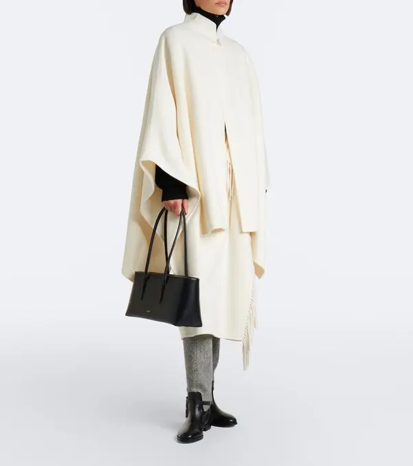 JIMMY CHOO Lawton Herringbone And Leather Knee-high Boots