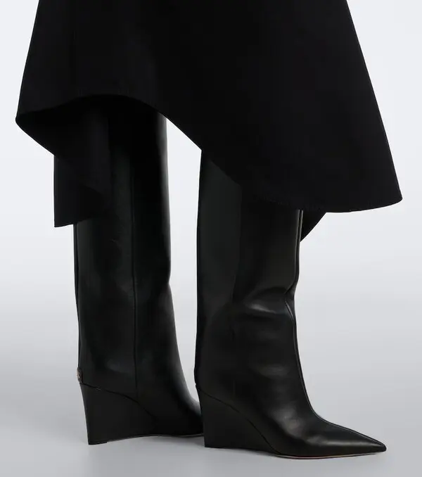 JIMMY CHOO Blake Leather Knee-high Boots