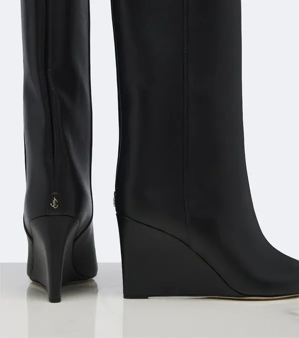 JIMMY CHOO Blake Leather Knee-high Boots