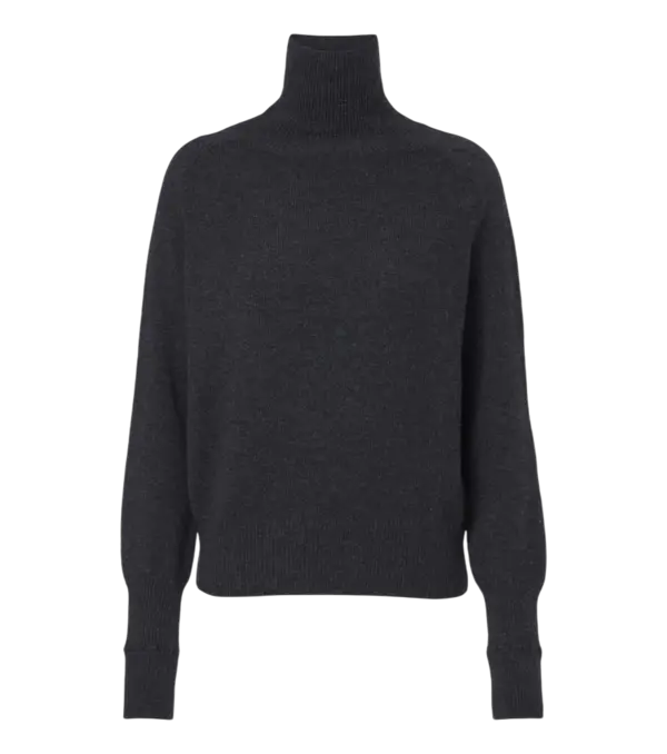 Victoria Beckham Wool Turtleneck Sweater - Grey