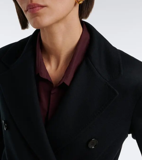 Max Mara Wool And Cotton-blend Jersey Blazer