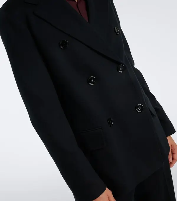Max Mara Wool And Cotton-blend Jersey Blazer