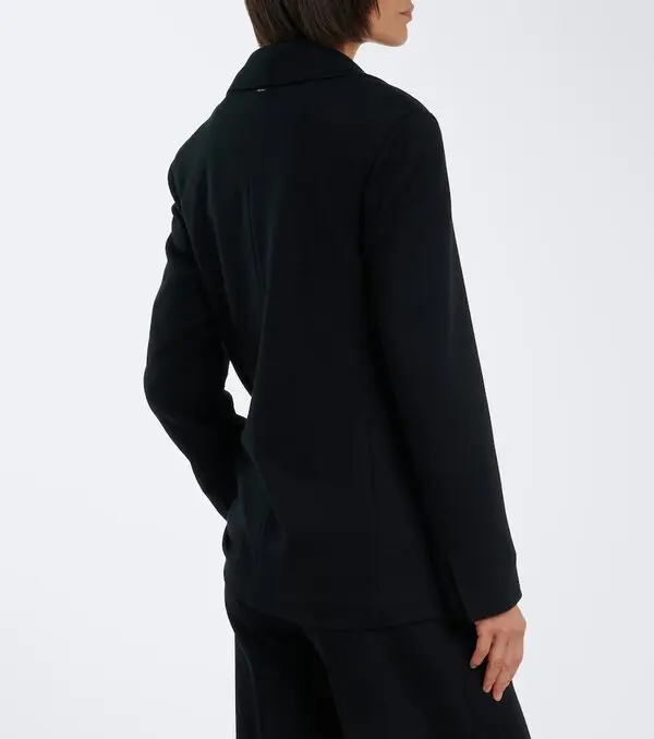 Max Mara Wool And Cotton-blend Jersey Blazer