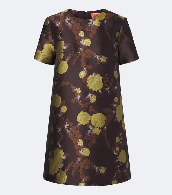 La DoubleJ Devon Floral Jacquard Minidress