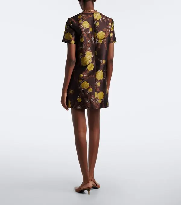 La DoubleJ Devon Floral Jacquard Minidress