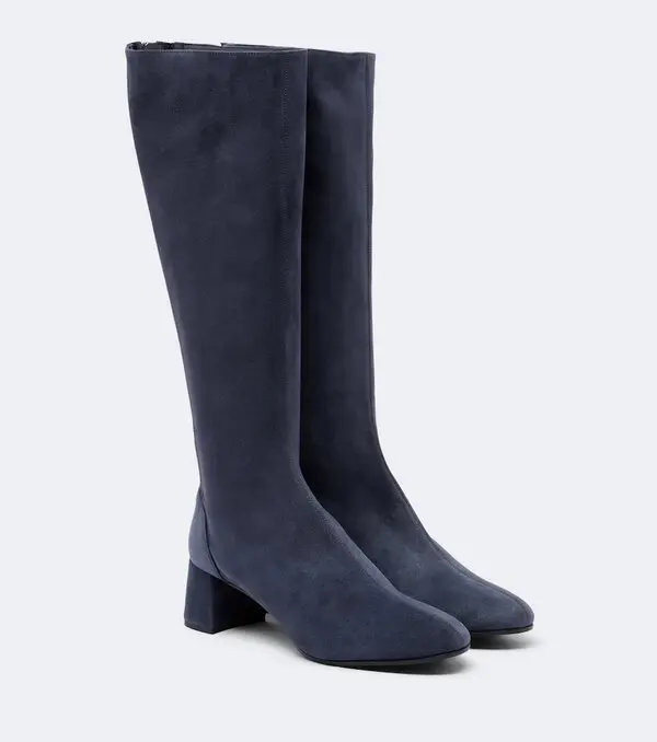 AQUAZZURA Saint Honoré Suede Knee-high Boots