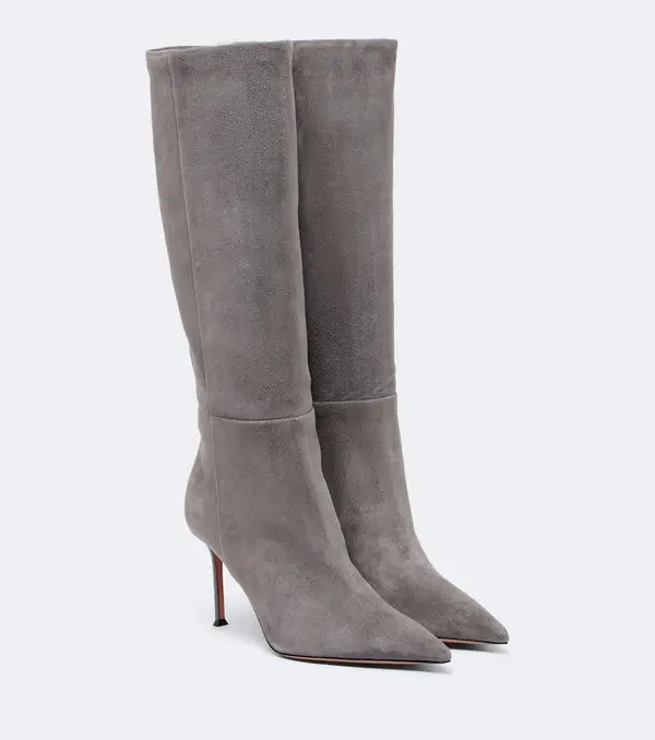 AQUAZZURA Harper Suede Knee-high Boots