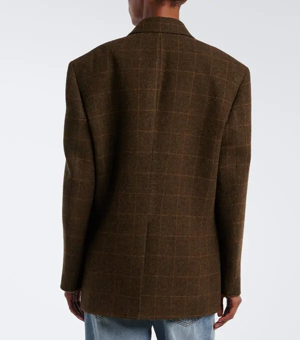 RÓHE Checked Oversized Wool Blazer