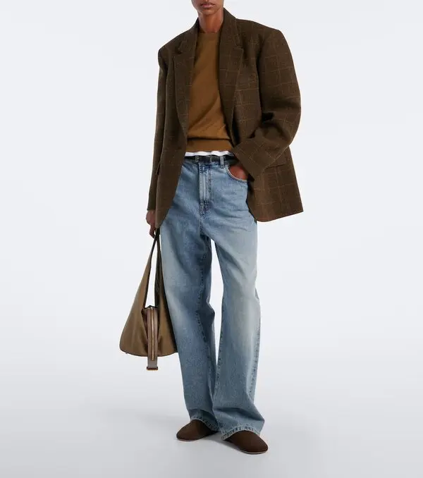 RÓHE Checked Oversized Wool Blazer