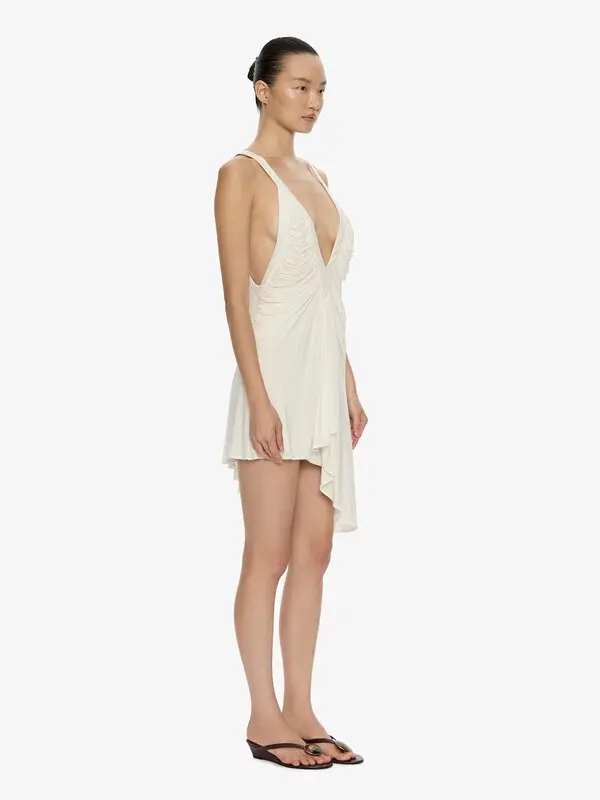 Christopher Esber Suspended Jersey Fluted Mini Dress