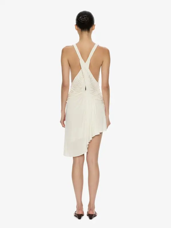 Christopher Esber Suspended Jersey Fluted Mini Dress