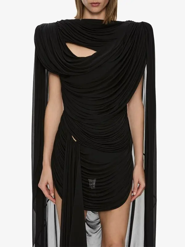 Christopher Esber Torrent Draped Mini Dress