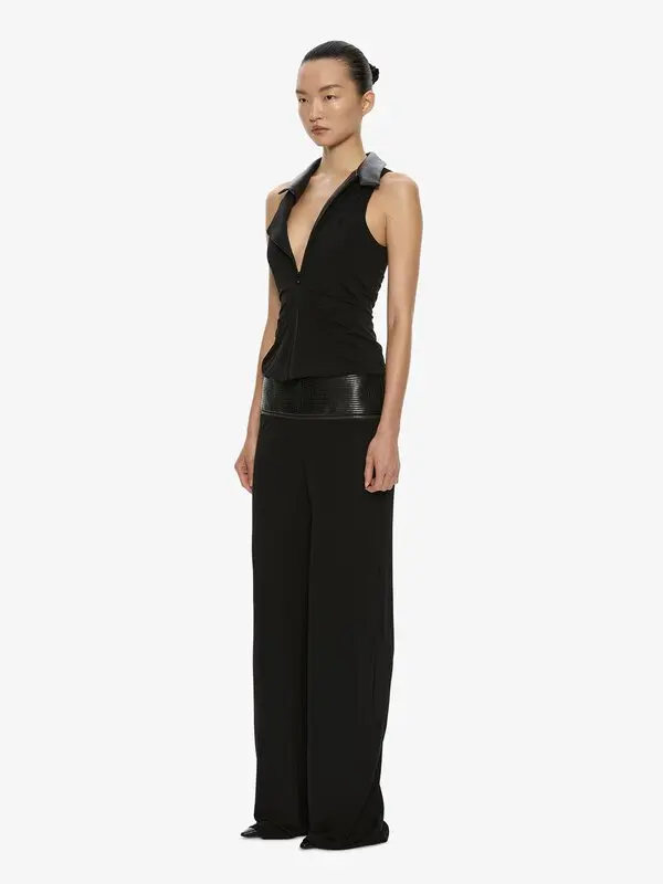 Christopher Esber Auto Upholstered Leather Trouser