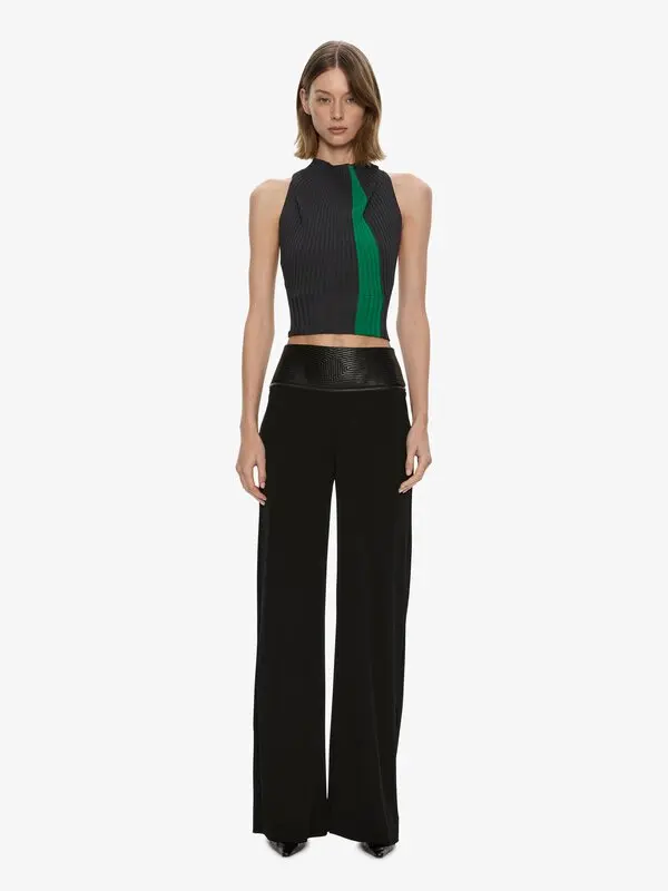 Christopher Esber Auto Upholstered Leather Trouser - Black