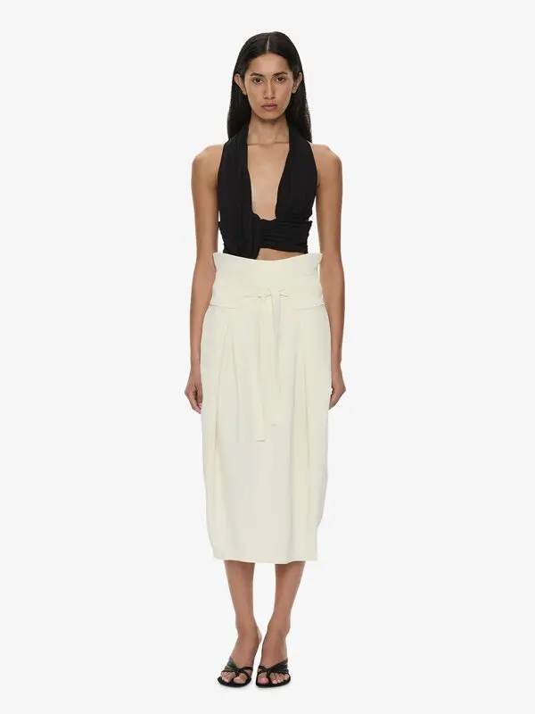 Christopher Esber Virelle Cocoon Skirt - Cream