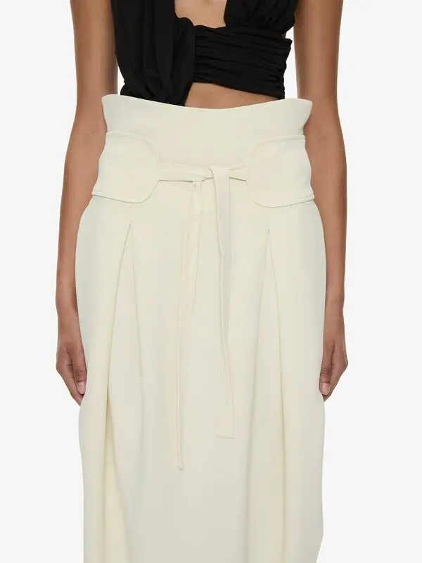 Christopher Esber Virelle Cocoon Skirt - Cream