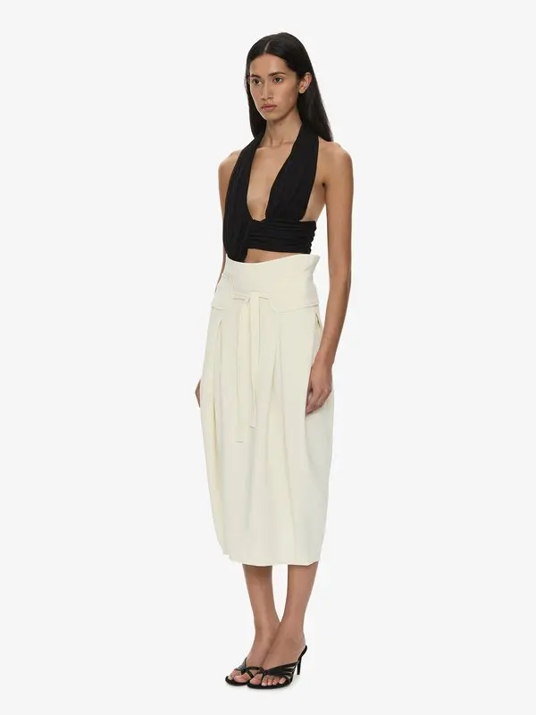 Christopher Esber Virelle Cocoon Skirt - Cream