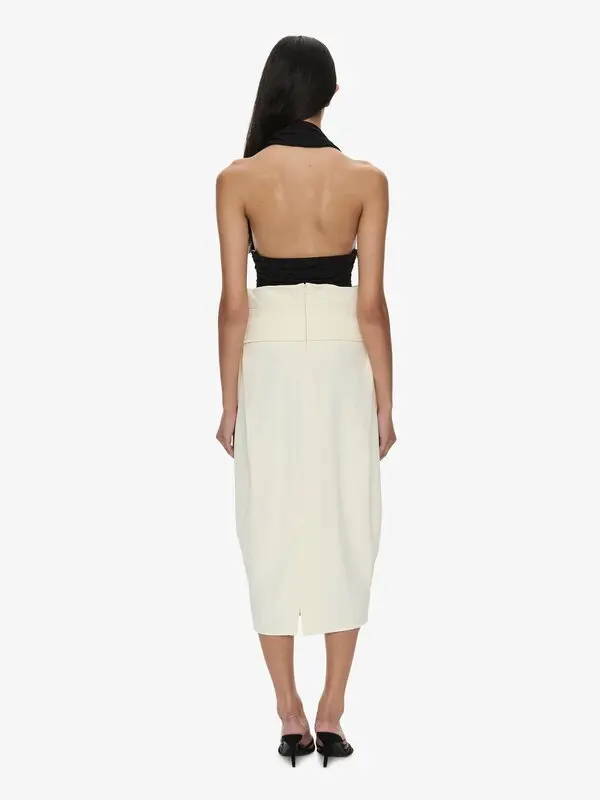 Christopher Esber Virelle Cocoon Skirt - Cream